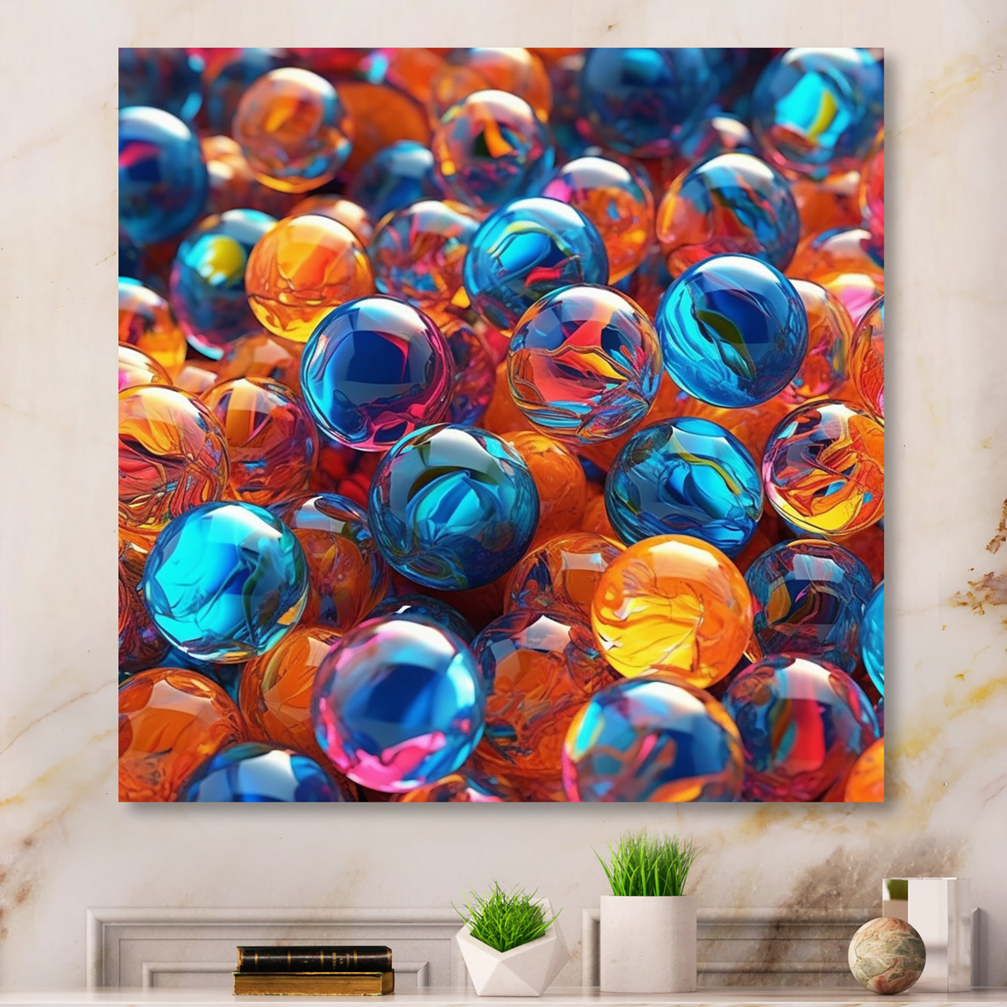 Latitude Run® Mystical Marbles III - Abstract Shapes Canvas Prints - Wayfair Canada